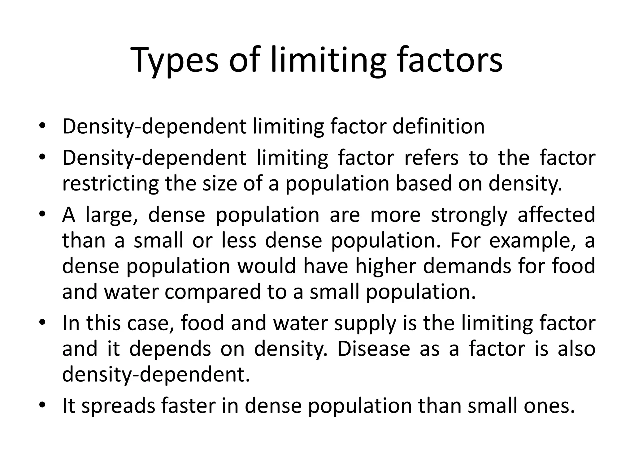 Law of limiting factors | PPTX