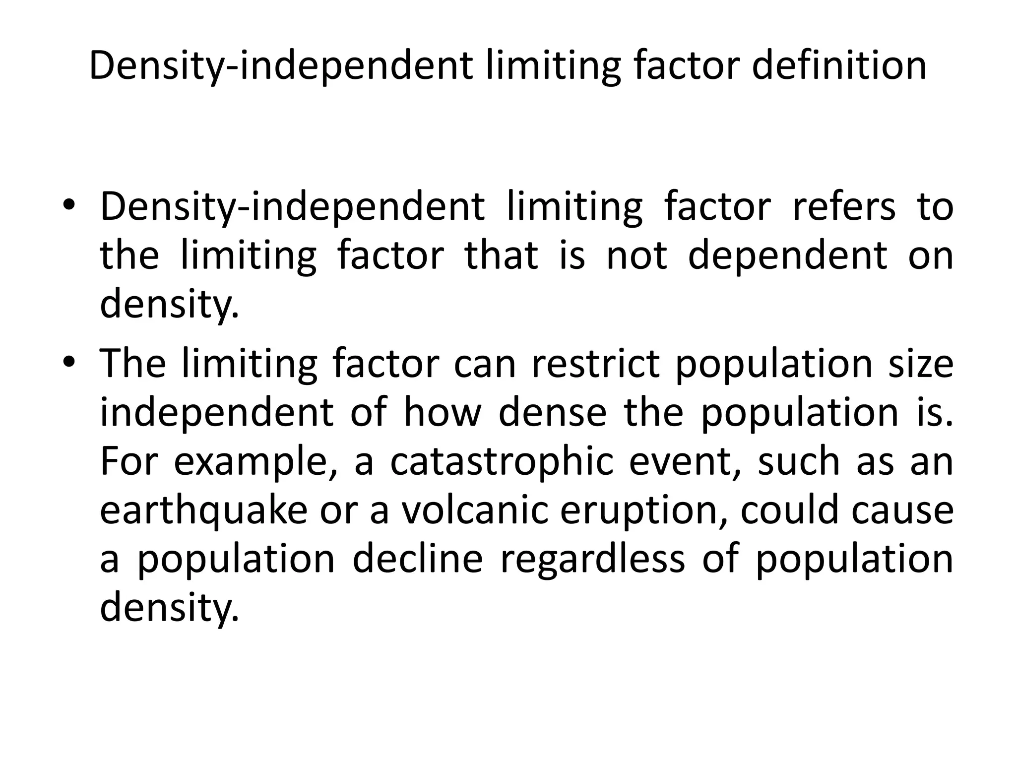 Law of limiting factors | PPTX