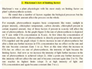 Law of limiting factors | PPTX