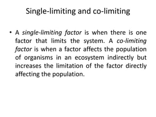 Limiting Factor Definition