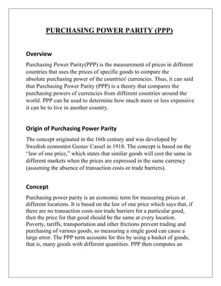 Law of one price (PPP) IFM PRIYANSHI.pdf