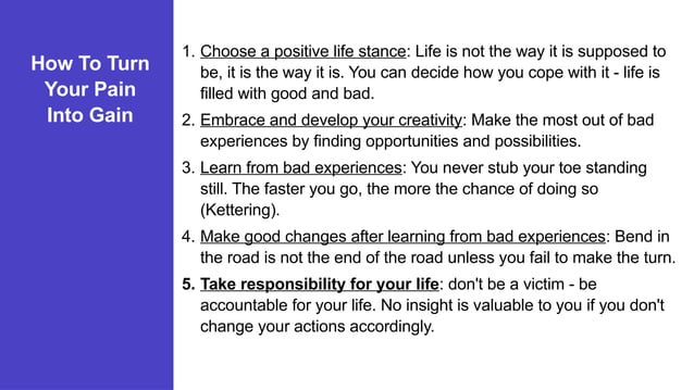 Law of Pain, from the 15 Laws of John Maxwell.pptx