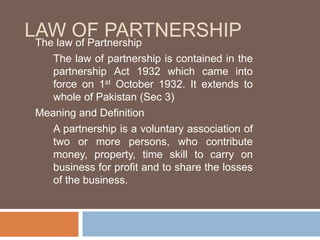 Partnership Business Definition