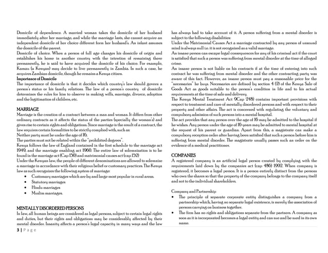 Business Law of Persons Class lecture Notes | PPT