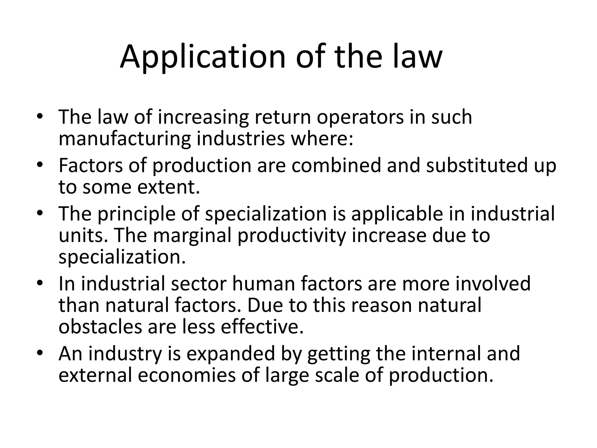 Law of production | PPTX