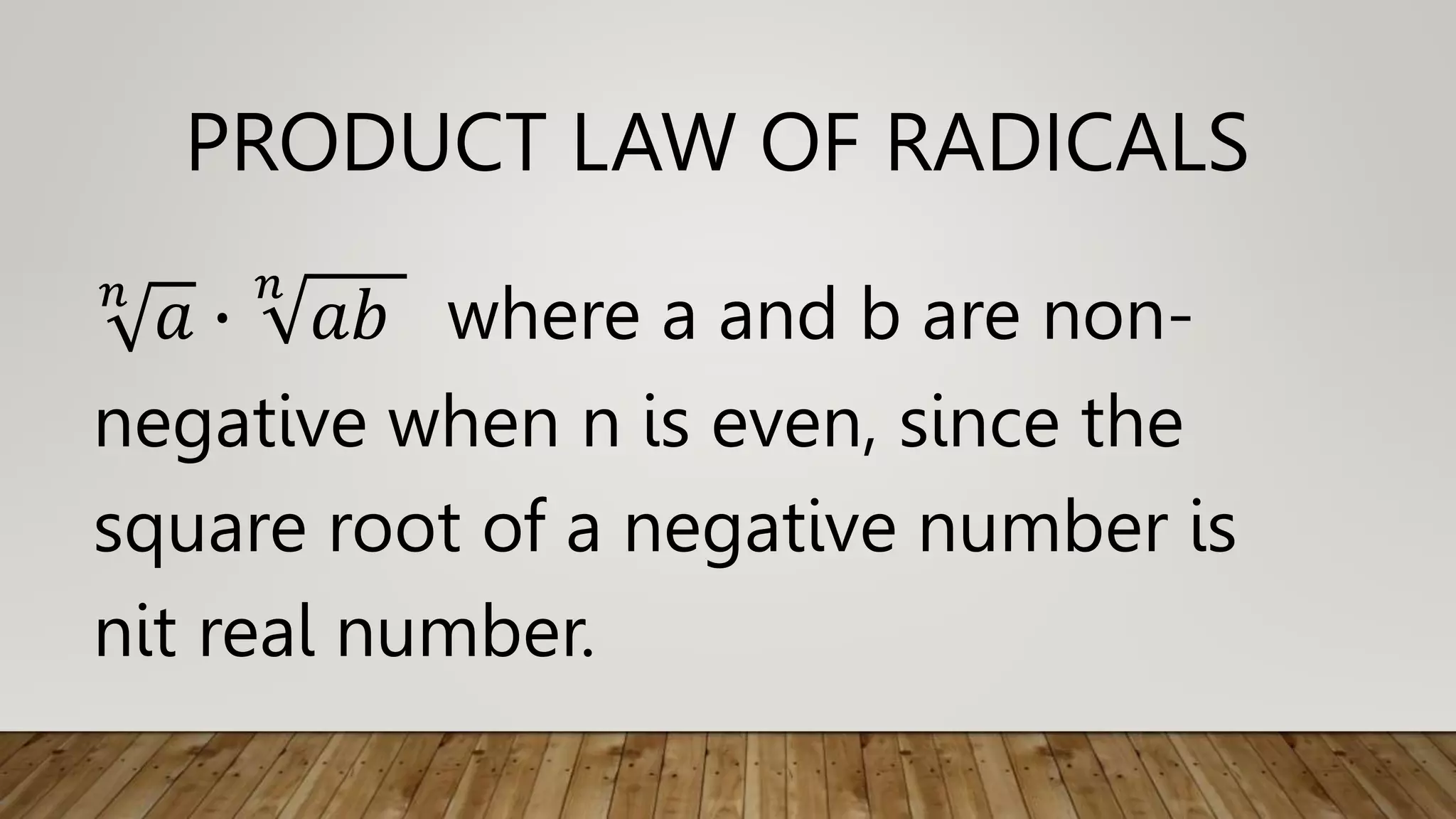 Law of Radicals.pptx