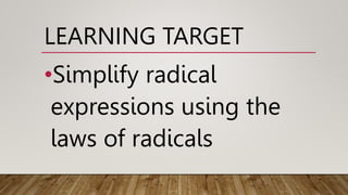 Law of Radicals.pptx