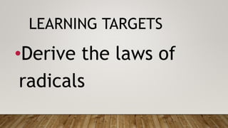 Law of Radicals.pptx