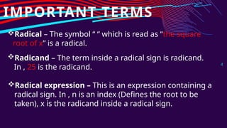 Law of radicals with simplifying radical expression | PPTX