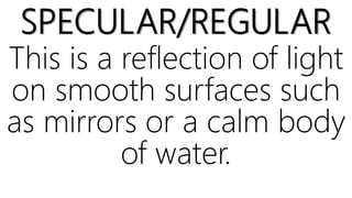 Law of reflection | PPTX