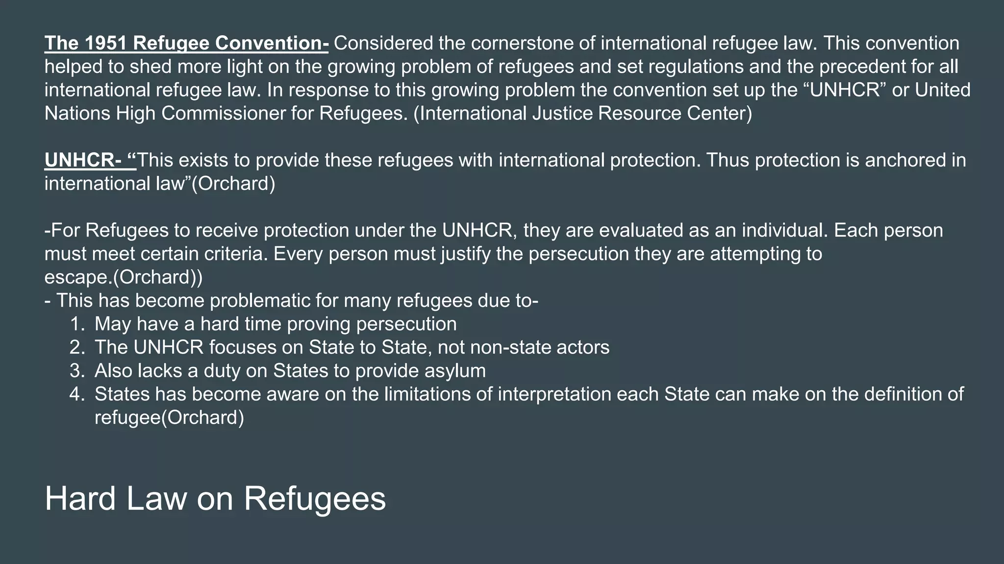 Law of refugee | PPTX