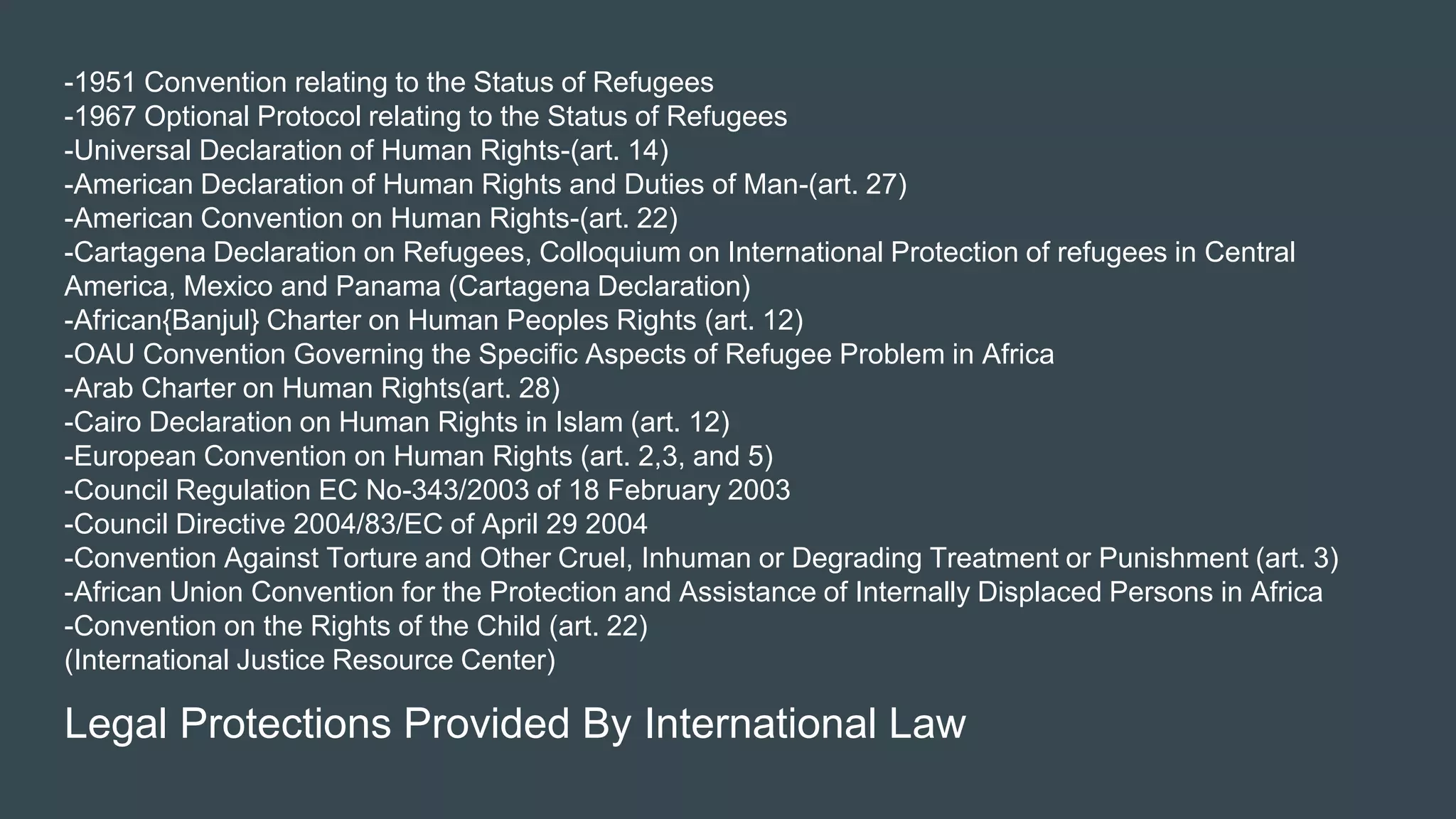 Law of refugee | PPTX