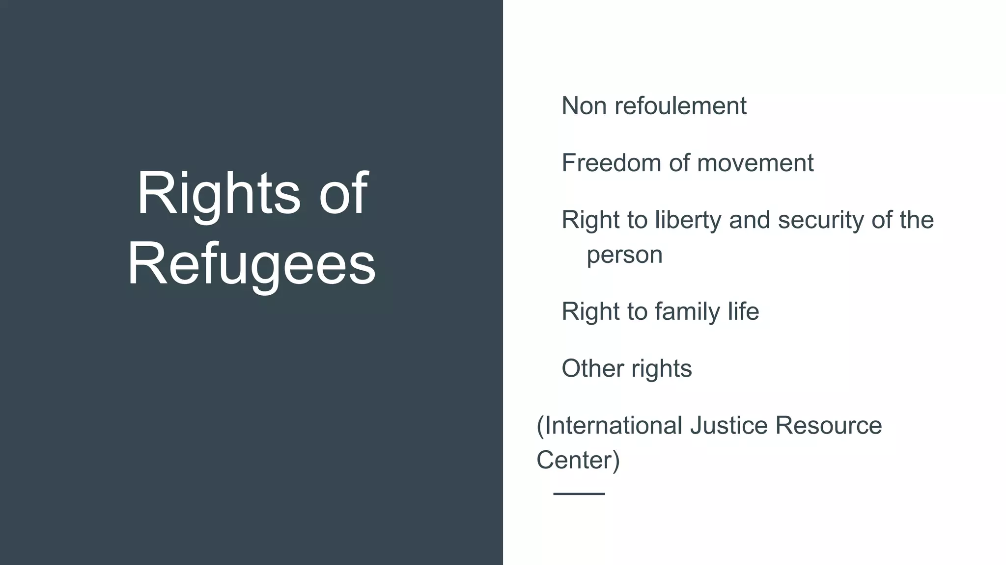 Law of refugee | PPTX