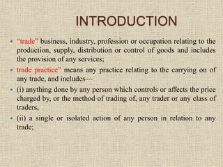 Law of restrictive trade practice and unfair trade practices by sameer ...