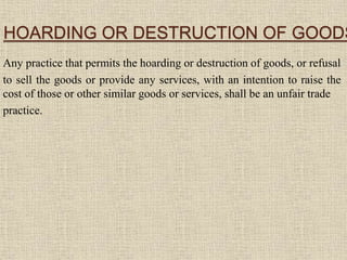 Law of restrictive trade practice and unfair trade practices by sameer ...