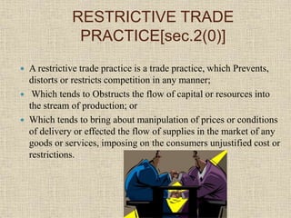 Law of restrictive trade practice and unfair trade practices by sameer ...