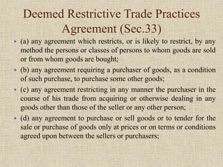 Law of restrictive trade practice and unfair trade practices by sameer ...