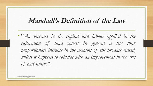 Law of returns | PPTX