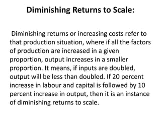 Law of returns to scale | PPTX