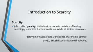 Law of Scarcity (Study of Basic Economics with taxation and Land Reform ...