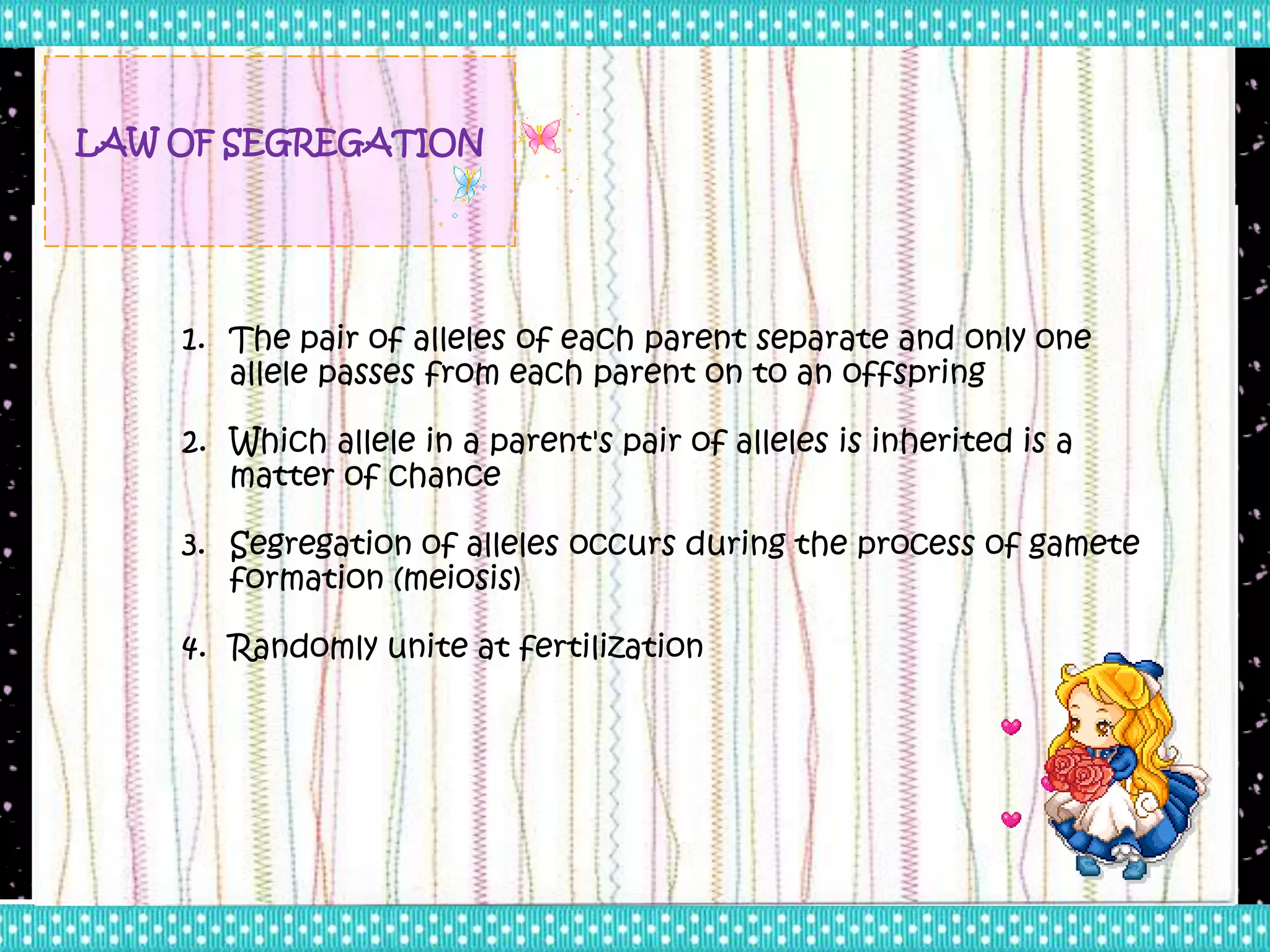 Law of segregation | PPTX