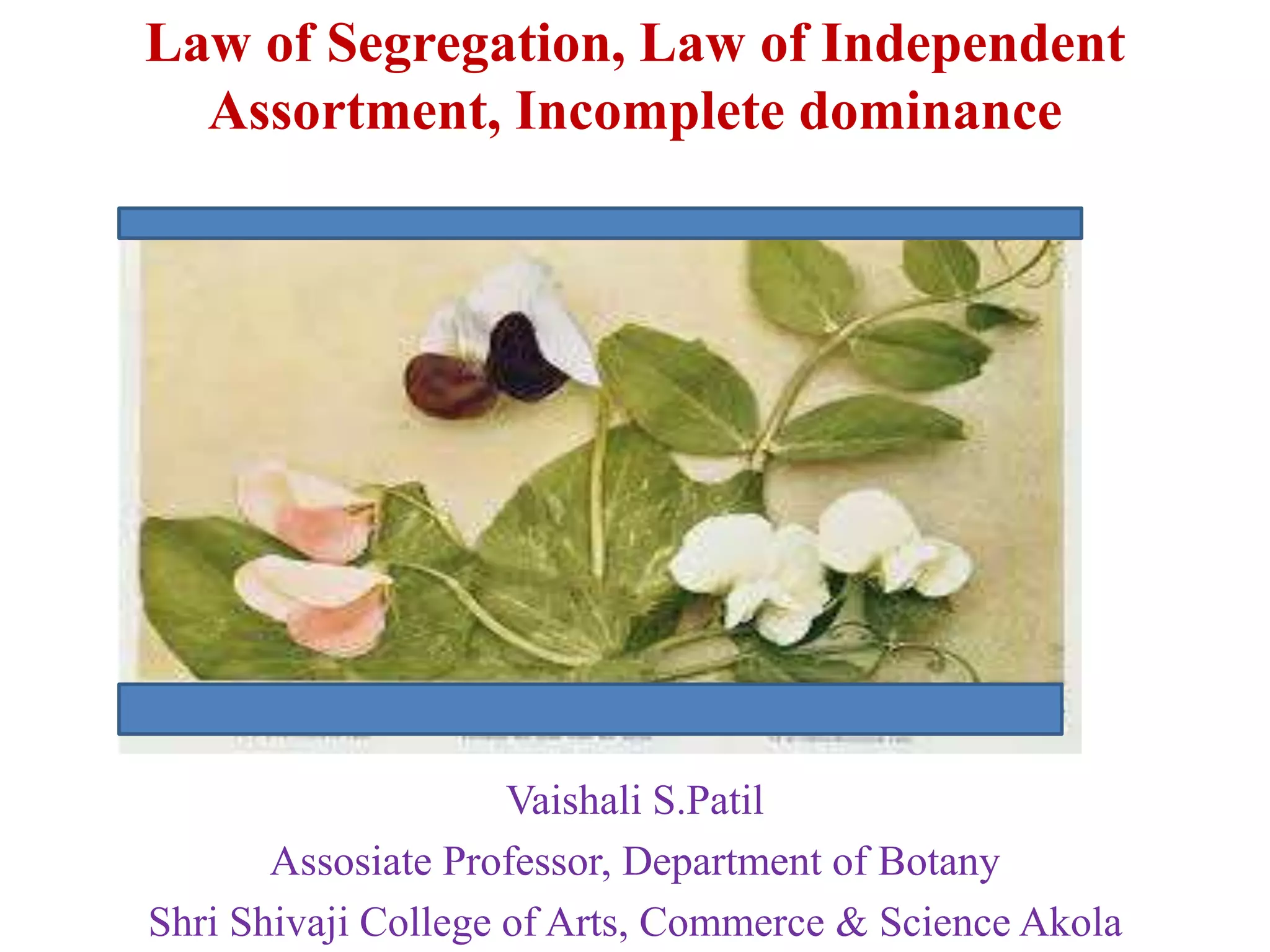 Law of segregation | PPTX