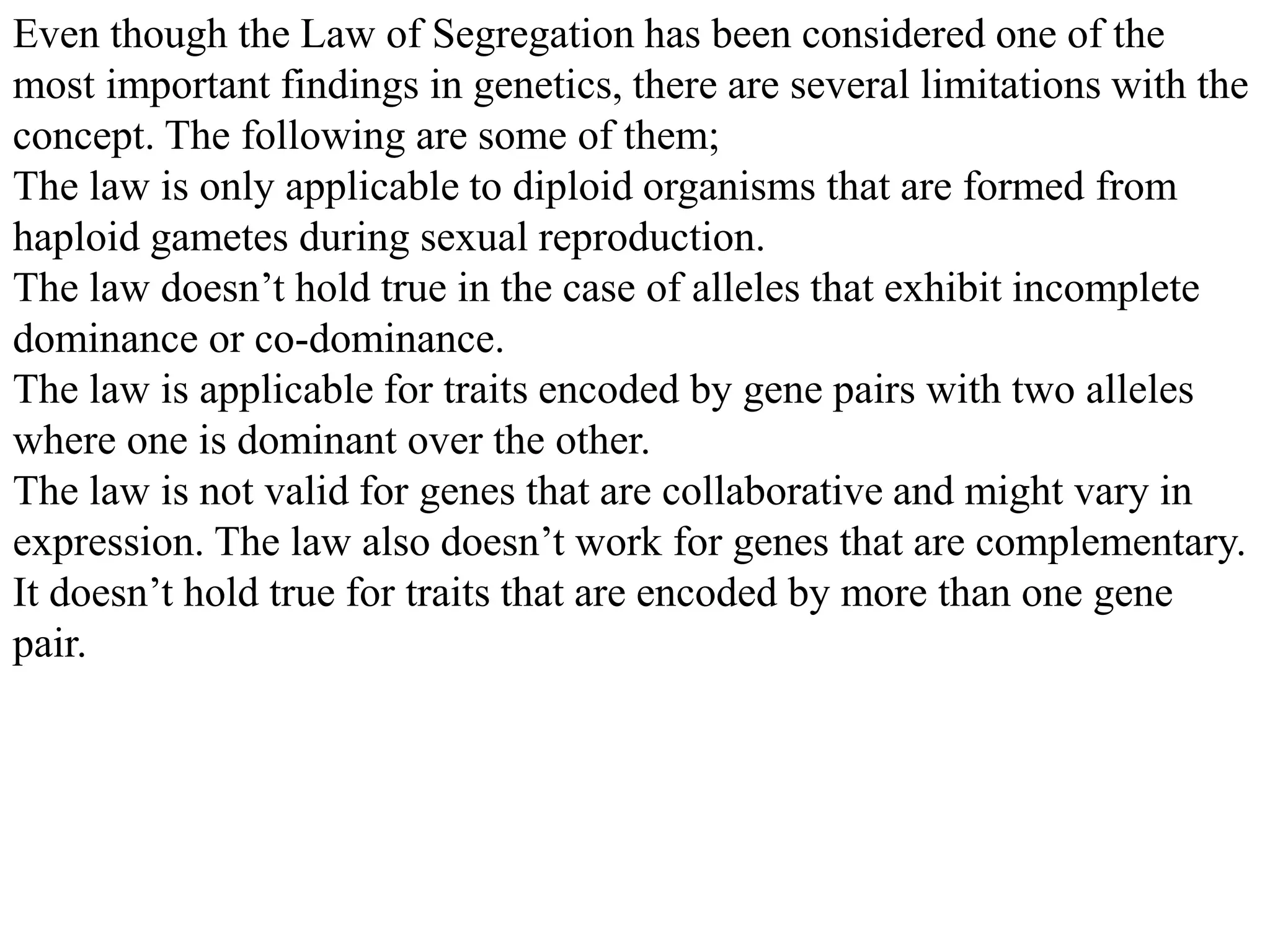 Law of segregation | PPTX