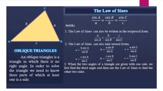 Law of Sine - Definition of Oblique Triangle and the Step by step ...