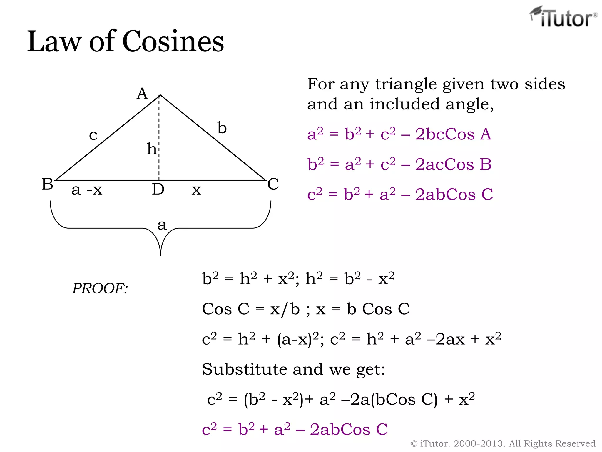 Law of sine and cosines | PPTX