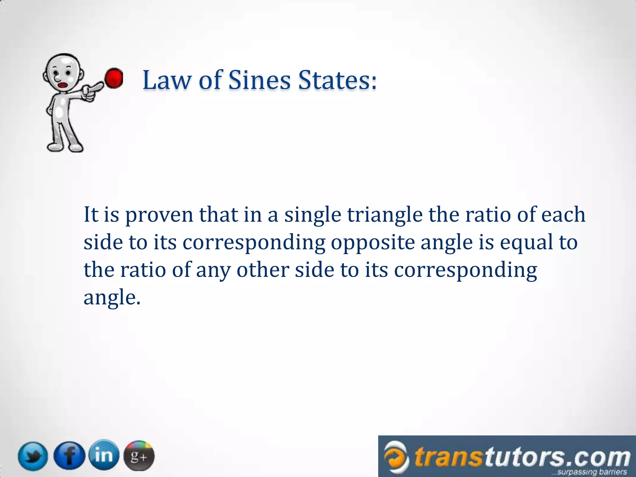 Law of sines | PPTX