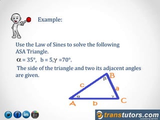 Law of sines | PPTX
