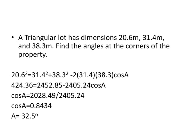 Oblique Triangle | PPTX | Physics | Science