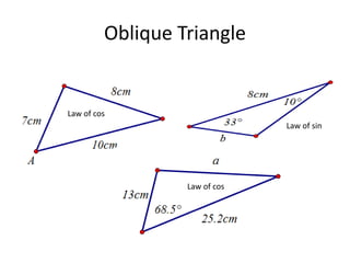 Oblique Triangle | PPTX