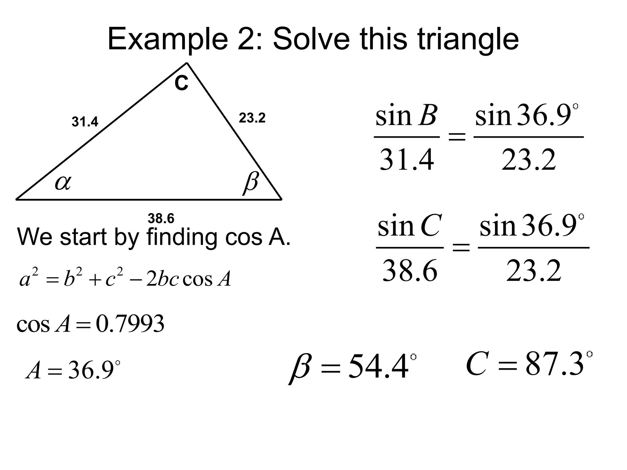 The law of sines and cosines power point | PPT