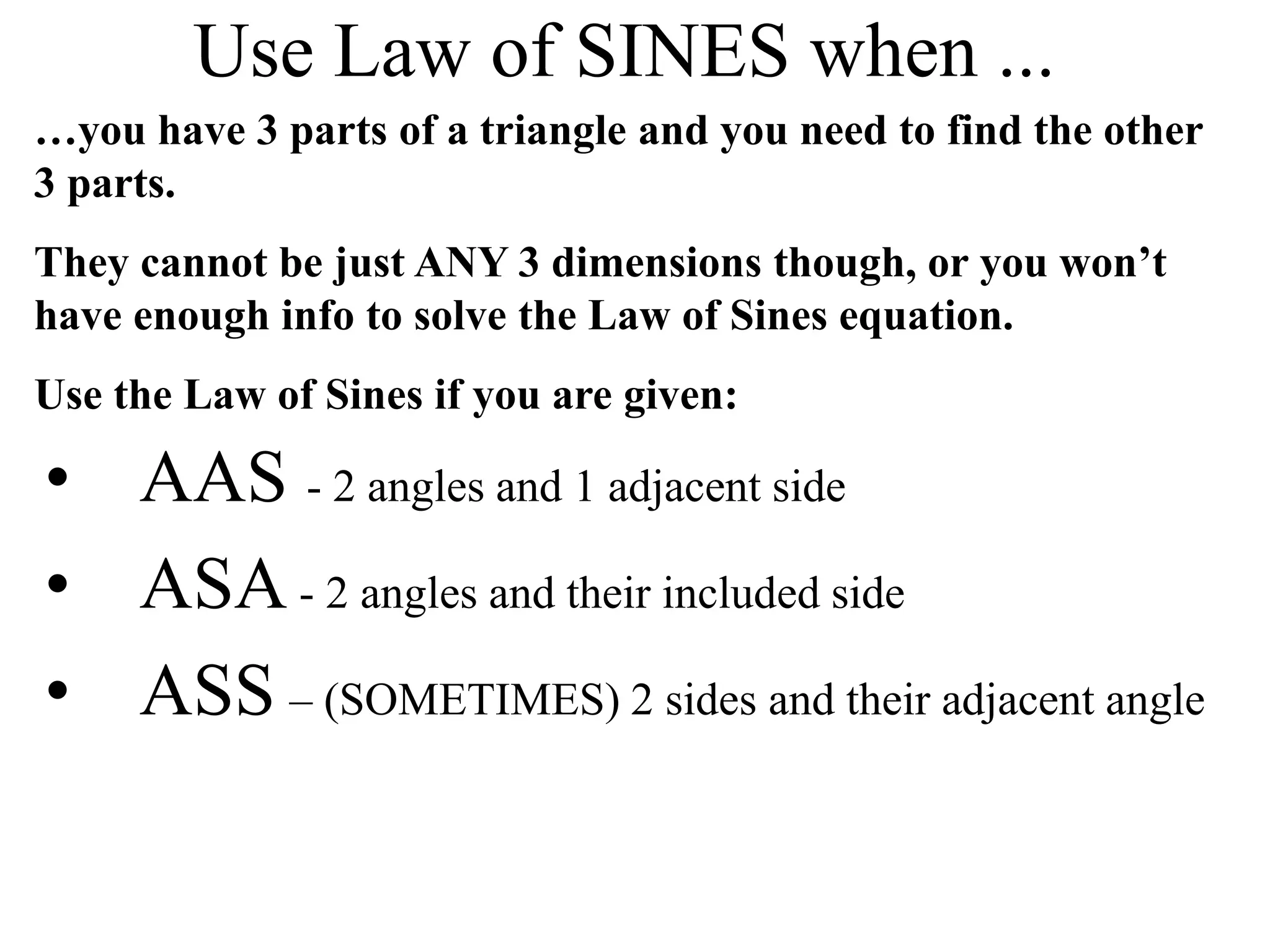 The law of sines and cosines power point | PPT