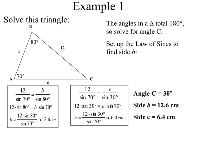 The law of sines and cosines power point | PPT