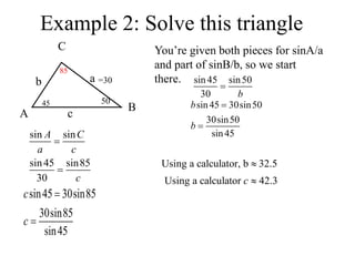 The law of sines and cosines power point | PPT