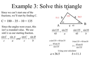 The law of sines and cosines power point | PPT