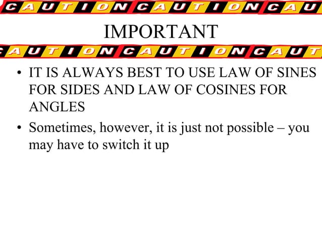 The law of sines and cosines power point | PPT