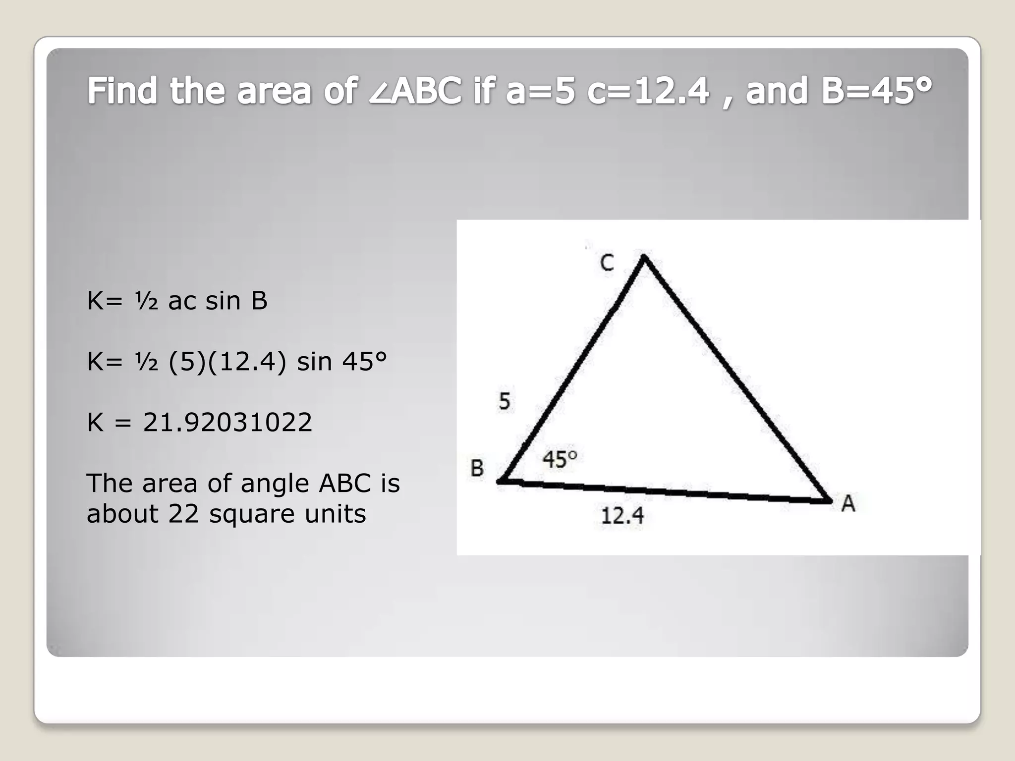 Law Of Sines; Powerpoint | PPTX