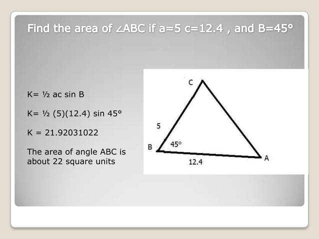 Law Of Sines; Powerpoint | PPTX | Physics | Science