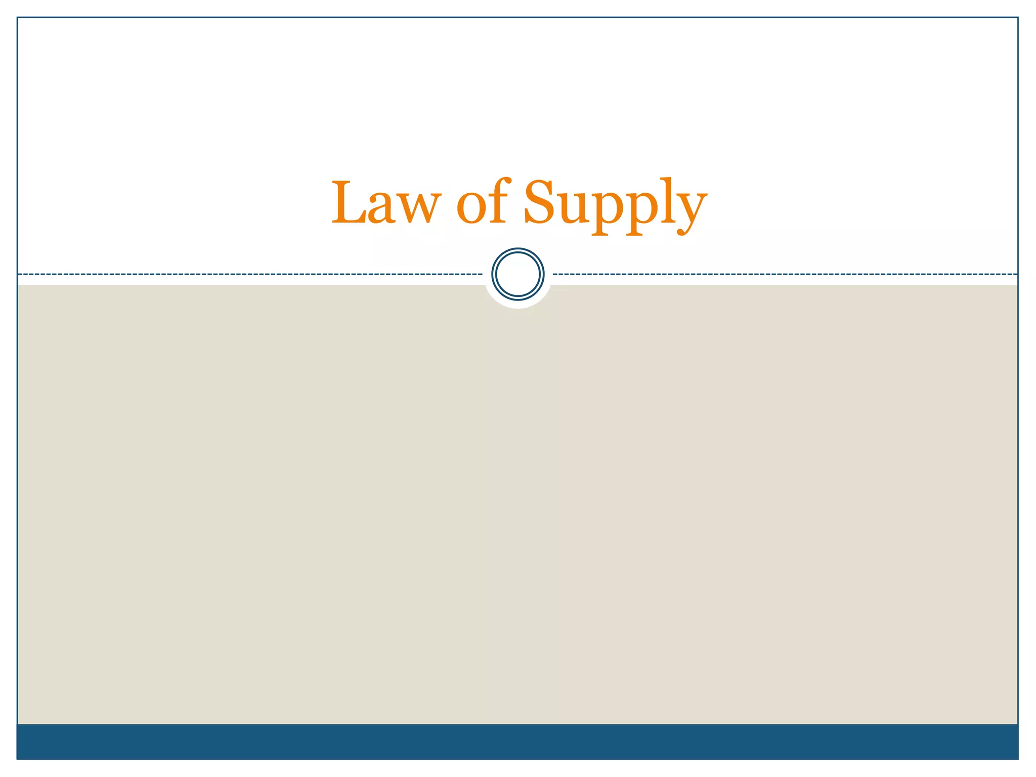 Law of supply | PPT