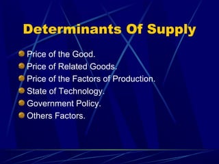 Law of supply | PPT