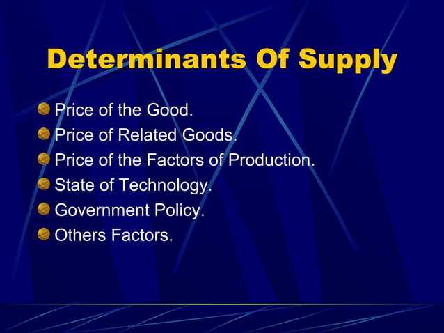 Law of supply | PPT