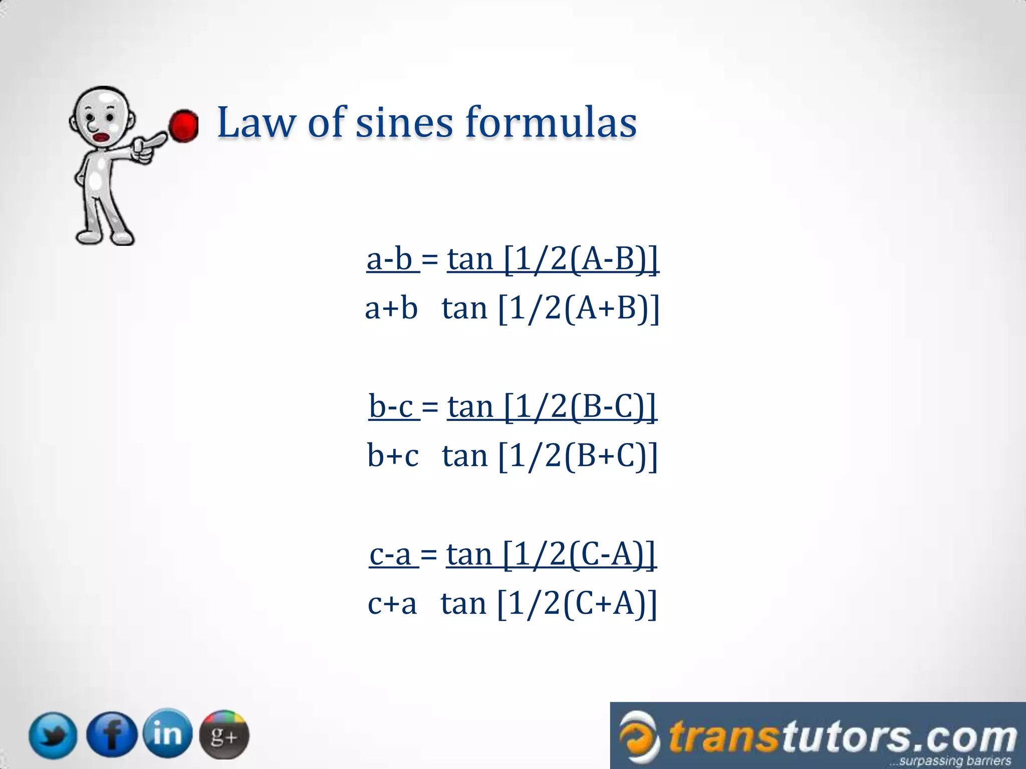 Law of tangent | PPTX