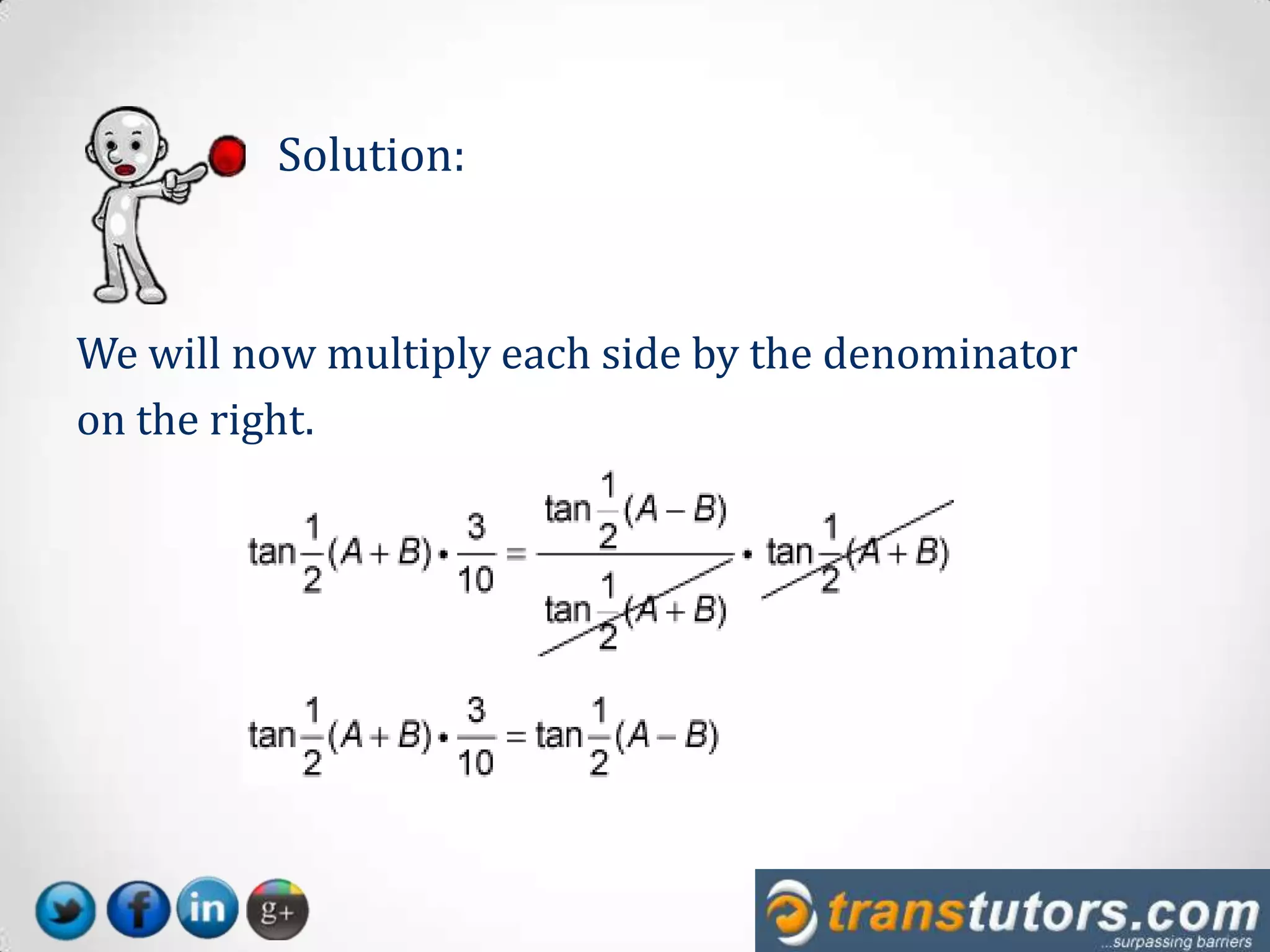 Law of tangent | PPTX