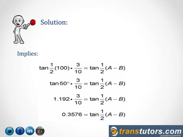 Law of tangent | PPTX