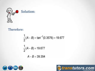 Law of tangent | PPTX