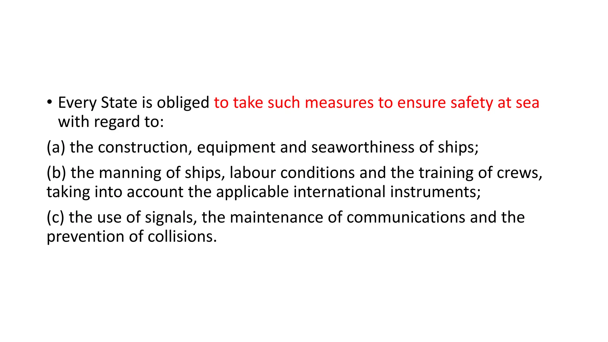 Law of the maritime law sea Module-V.pptx