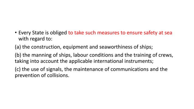 Law of the maritime law sea Module-V.pptx
